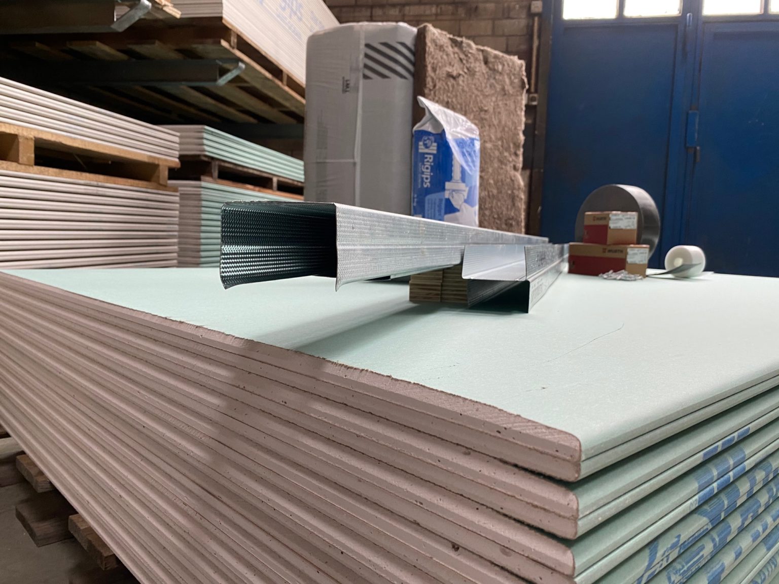 Materialpaket Montagewand CW75/125 beidseitig doppelt beplankt, RBi 12 ...